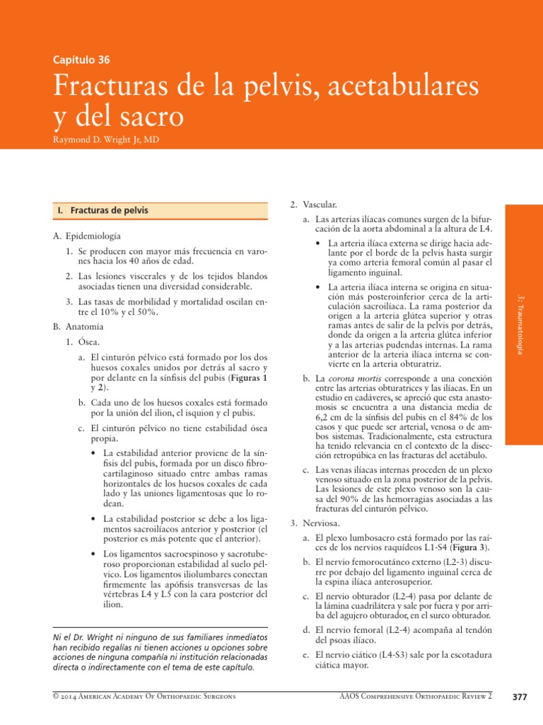 AAOS Cap 36 | PDF | Pelvis | Anatomía humana
