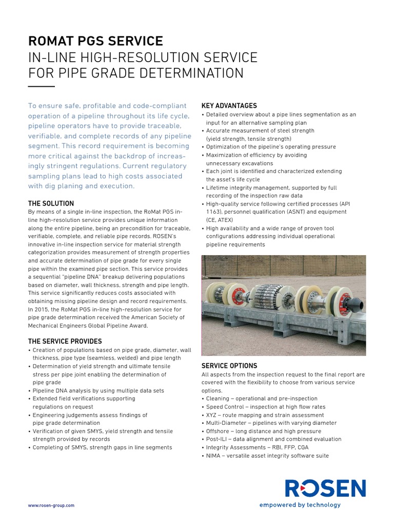RoMat PGS | PDF | Pipe (Fluid Conveyance) | Strength Of Materials