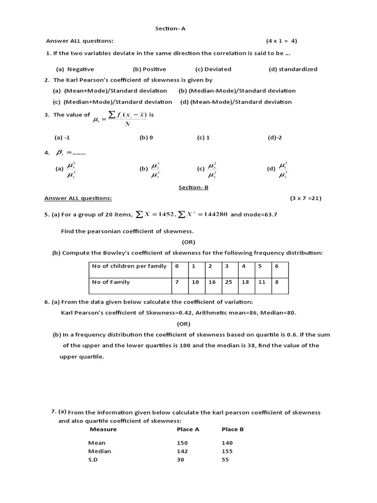 Probability and Statistics | PDF | Skewness | Sampling (Statistics) Probability and Statistics | PDF | Skewness | Sampling (Statistics)