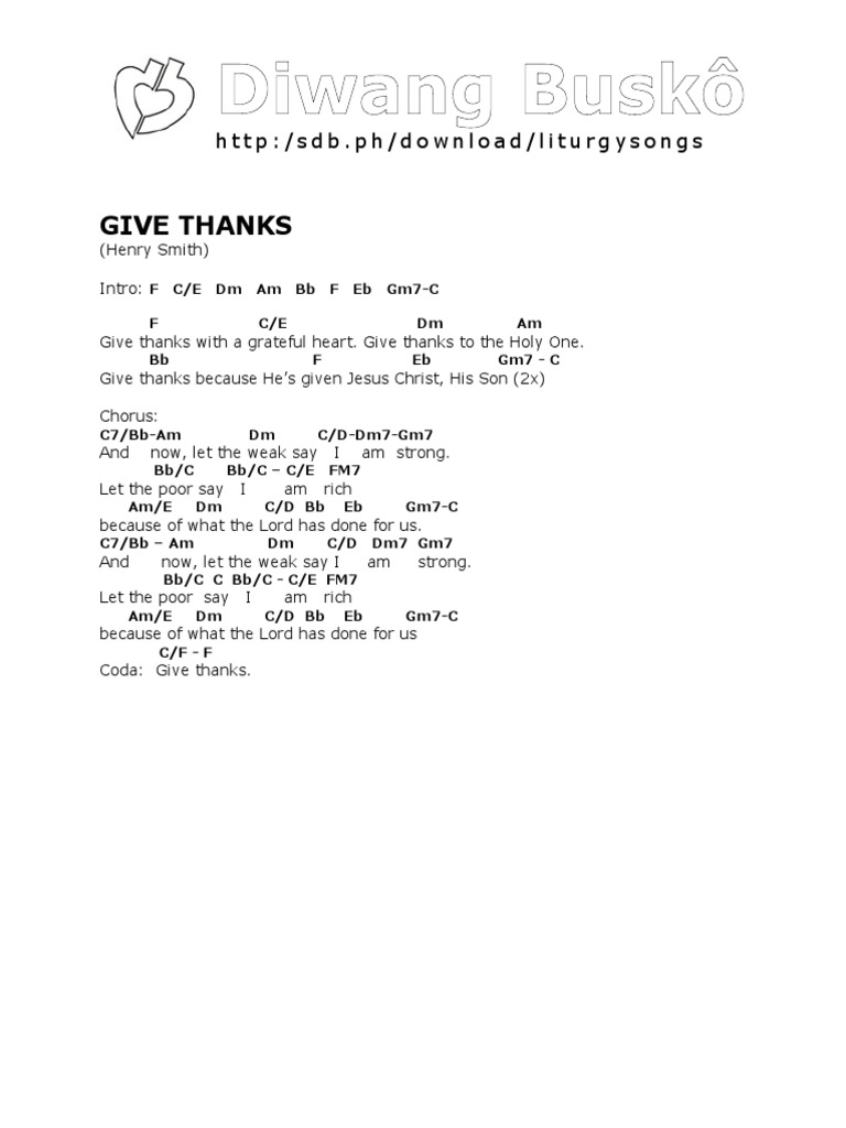 GIVE THANKS | PDF