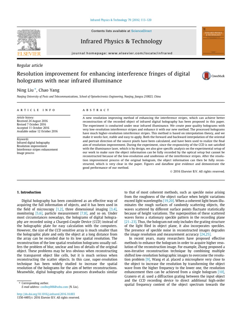 Liu 2016 -- Resolution Improvement for Enhancing Interference Fringes ...