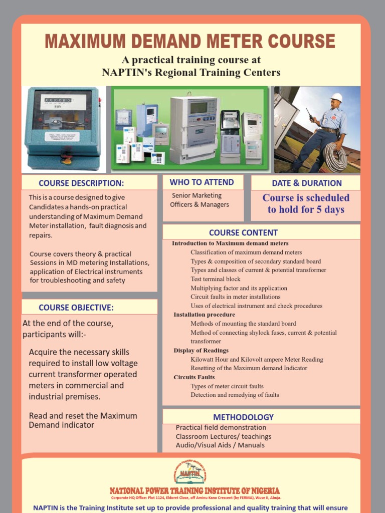 Maximum Demand Meter | Download Free PDF | Transformer | Electricity