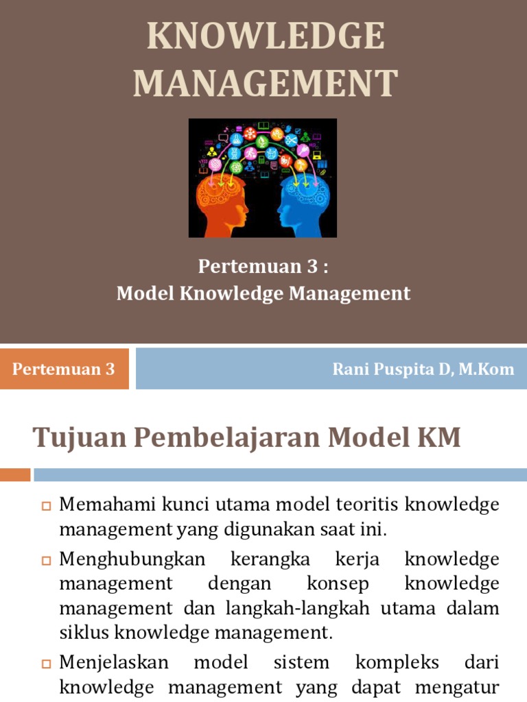 Model Siklus Knowledge Management | PDF