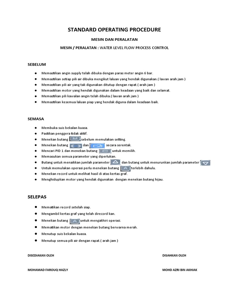 Standard Operating Procedure | PDF