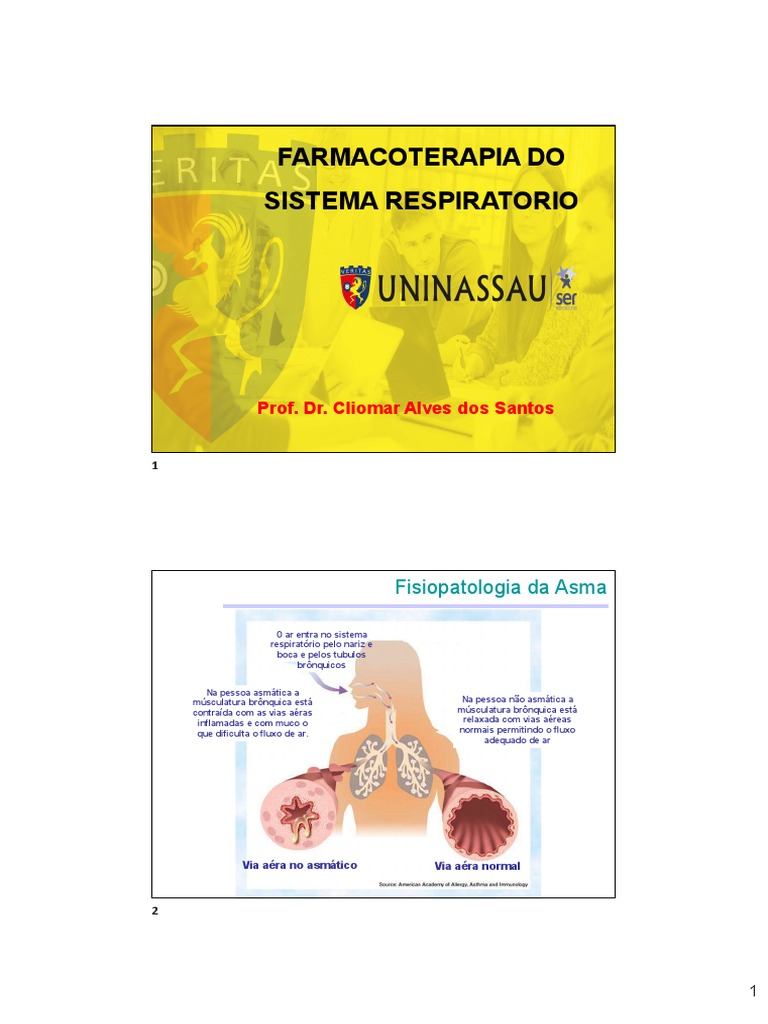 Farmacoterapia Da Asma-2 | PDF | Asma | Especialidades médicas