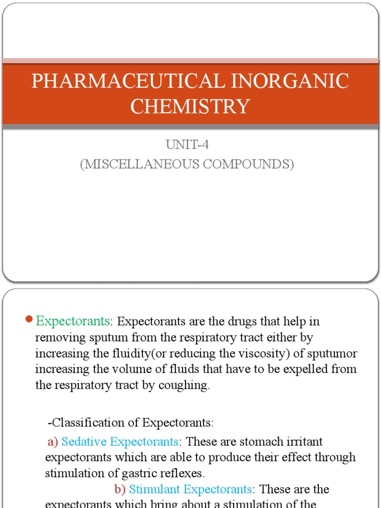 Miscellaneous Compounds in Inorganic Chemistry | PDF