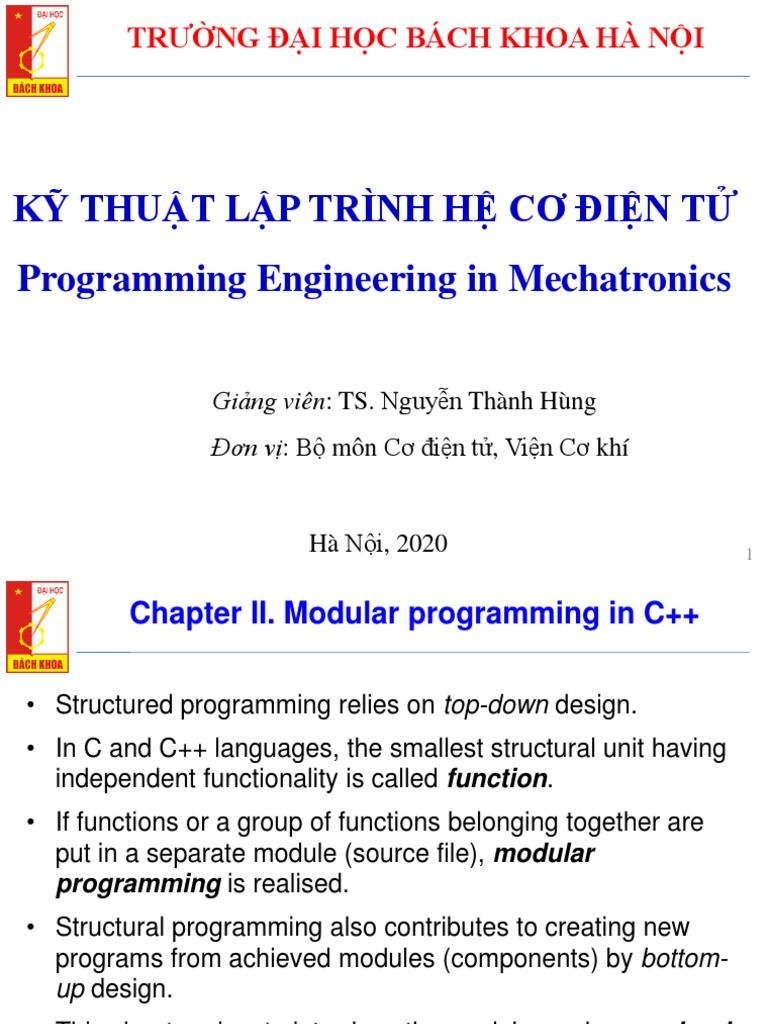 Chapter Ii Modular Programming In C Pdf Scope Computer Science Parameter Computer