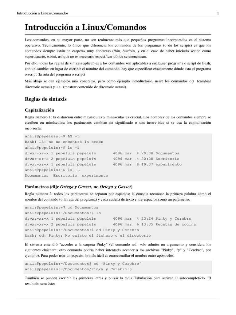 Introducción A Linux - Comandos | PDF | Archivo de computadora | Cookie HTTP