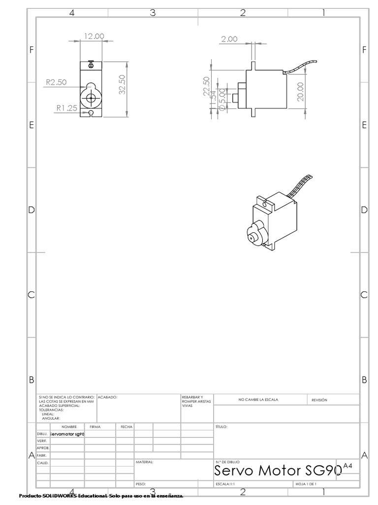 Servo Motor SG90 | PDF