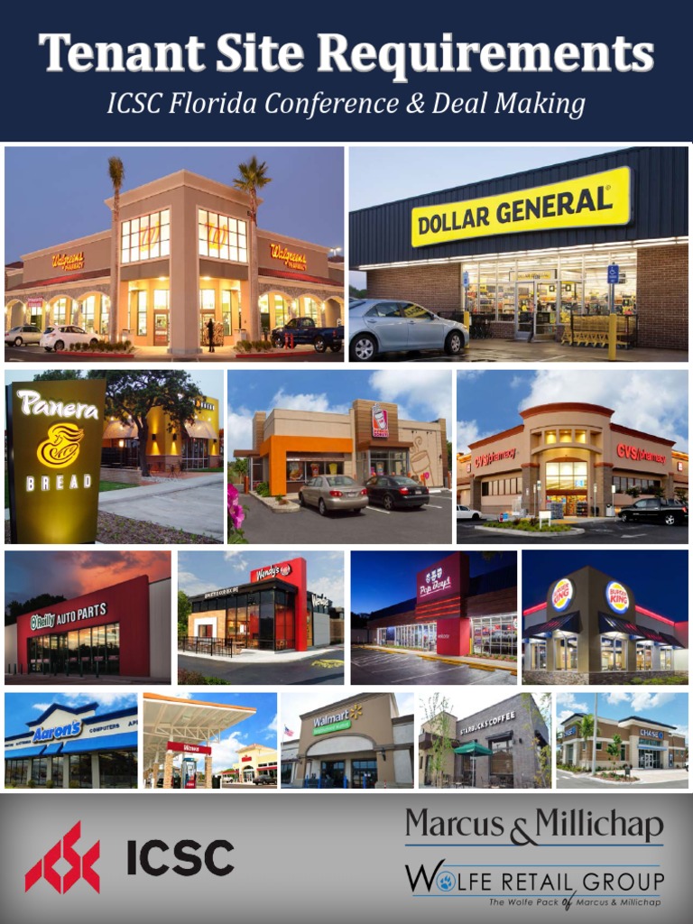 ICSC Orlando 2018 Tenant Site Requirements | PDF | Real Estate Investing | Retail