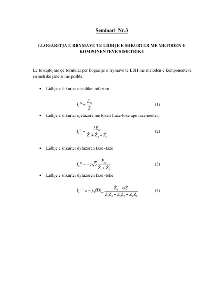 Leksioni Nr. 4 - PARAMETRAT E TE TRE RENDITJEVE TE FAZAVE PER ELEMENTET ...