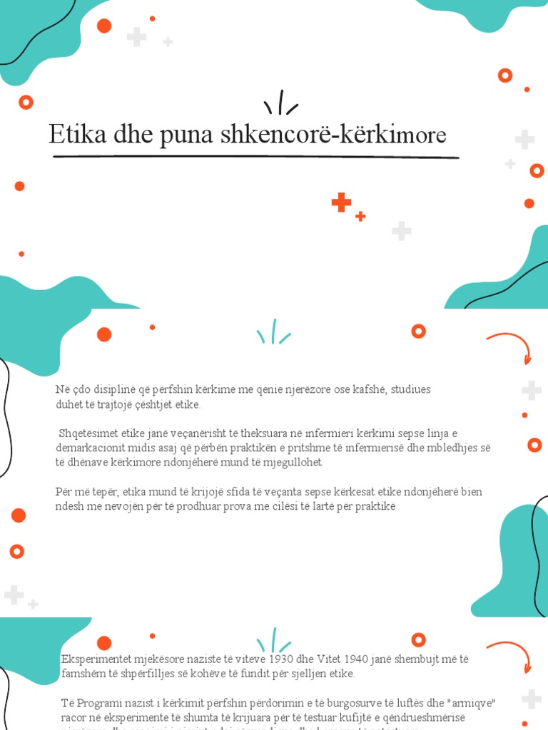 Etika Dhe Puna Shkencorë-Kërki | PDF