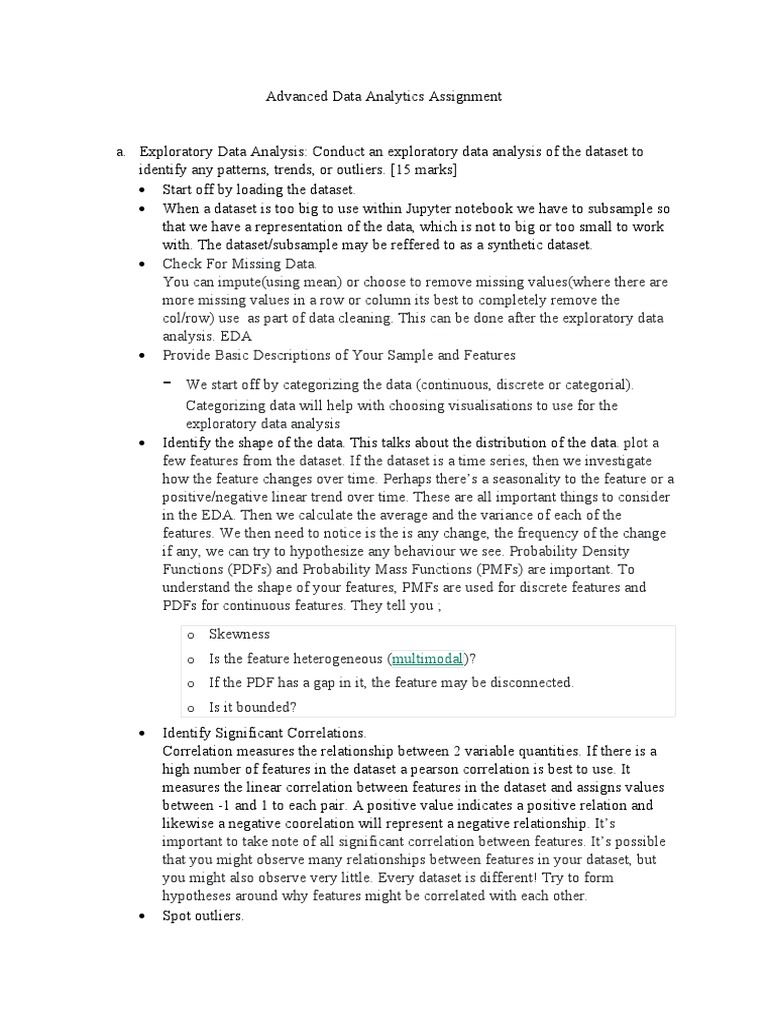 Advanced Data Analytics Assignment | PDF | P Value | Cluster Analysis