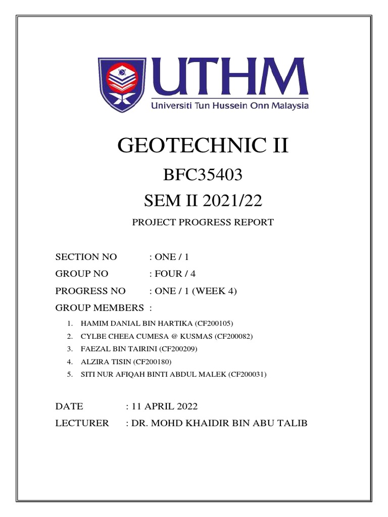 Group 4. Project Progress Report | PDF