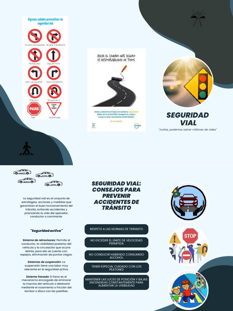 Triptico Seguridad Vial | PDF