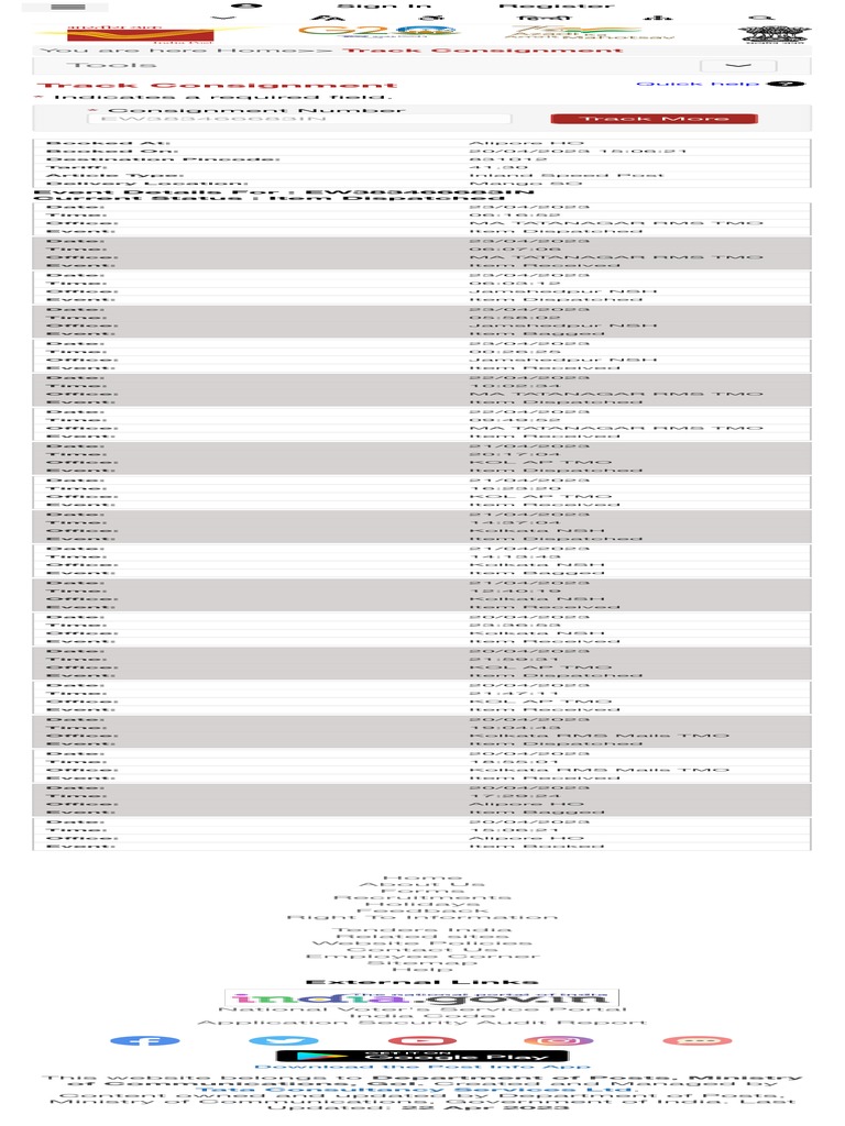 Track Consignment | PDF | Information Technology | Software