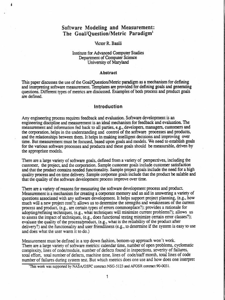 3.software Modeling and Measurement | PDF