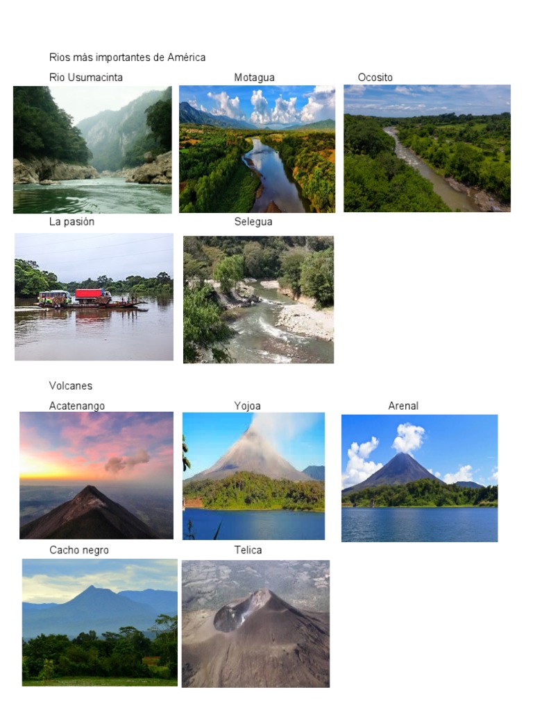 Rios Más Importantes de América | PDF | Economista | Sociología