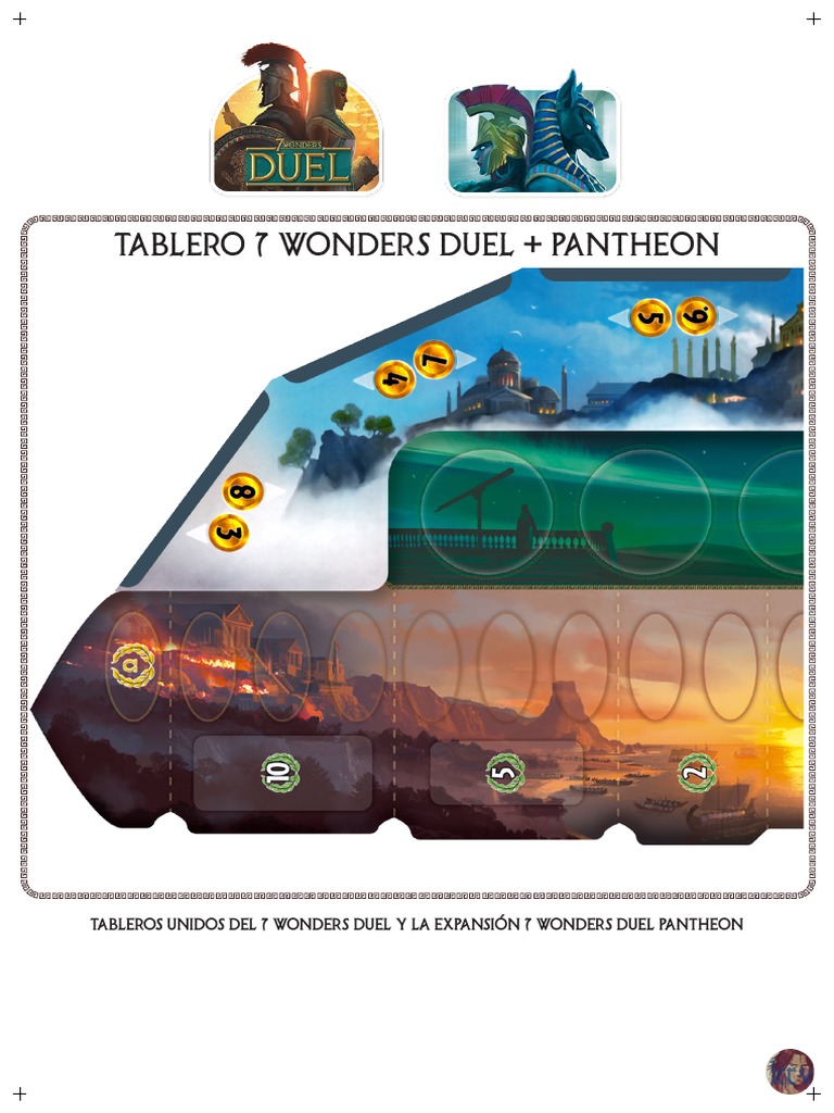7 Wonders Duel Tablero Dual A4 (ES) (KTV) | PDF