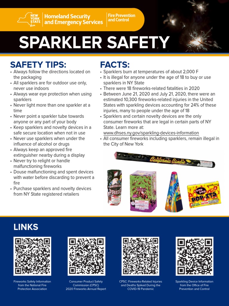 Sparkler Safety | PDF