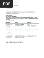 Modals and Infinitives For Giving Advice | PDF | Syntax | Linguistic Morphology