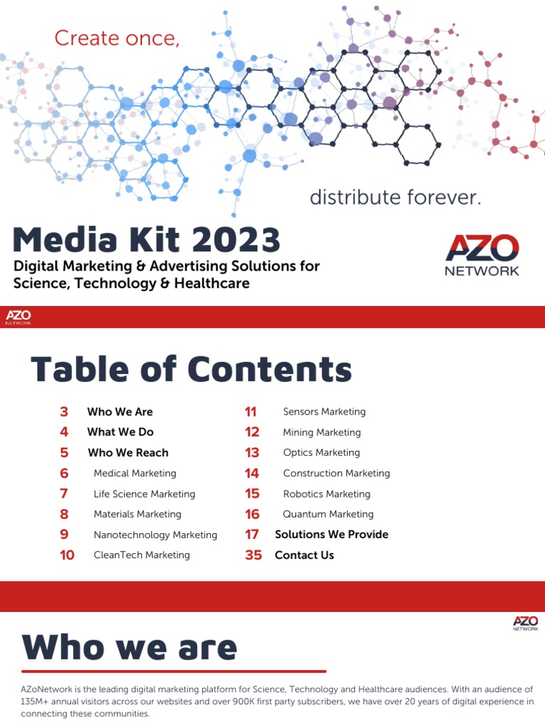 AZoNetwork Media Kit | PDF