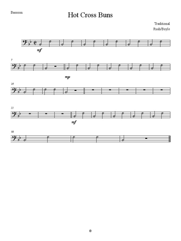 Beginner Bassoon Sheet Music | PDF