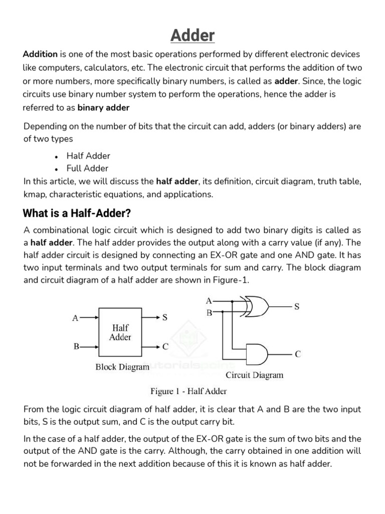 Combinational Circuits Design | PDF | Subtraction | Operational Amplifier