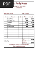 Laundry Bill Format 01 | PDF