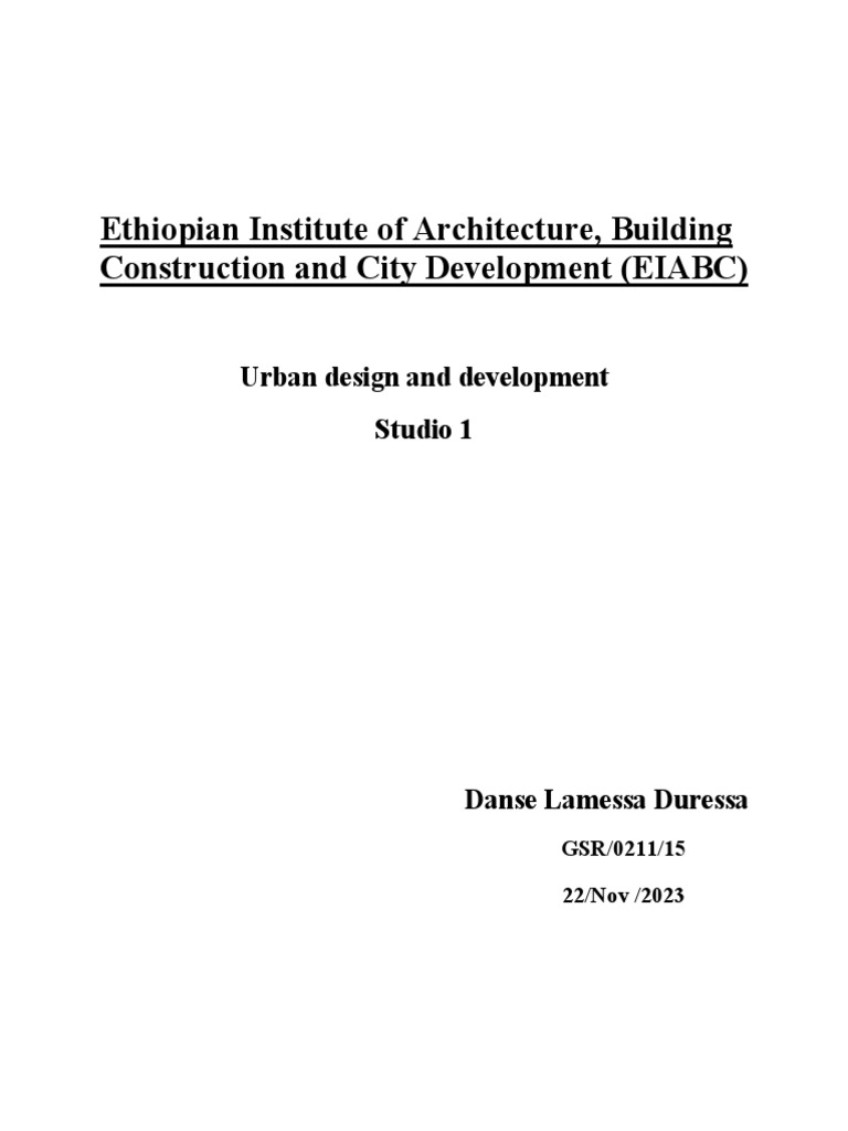 Urban Design Elements | PDF