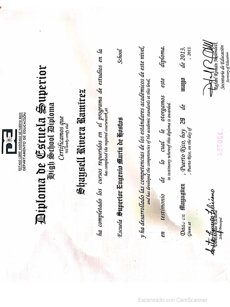 Diploma 4to Año | PDF