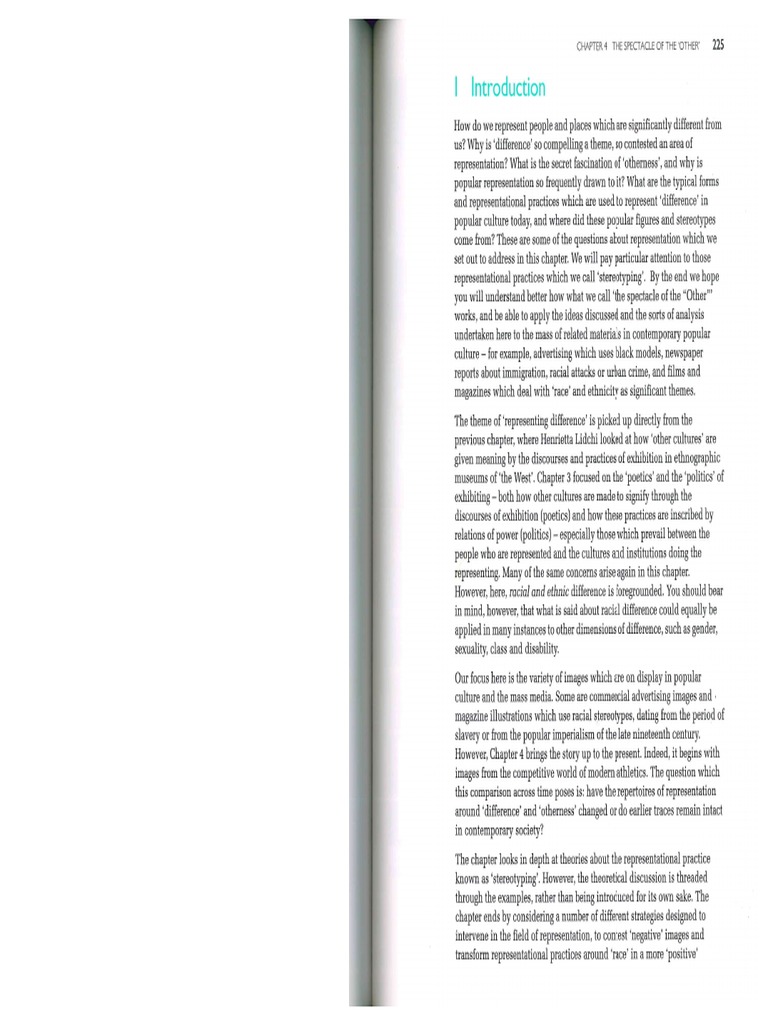 Joint Session I Hall, - The Spectacle of The 'Other' | PDF