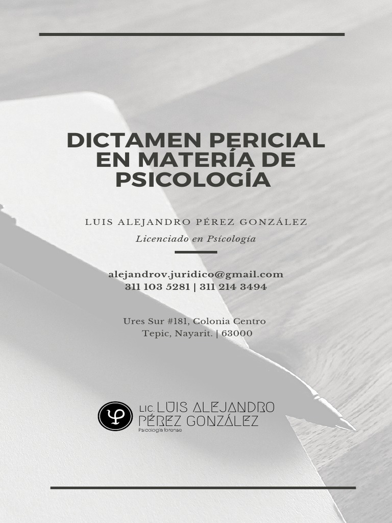 Portada Dictamen | PDF