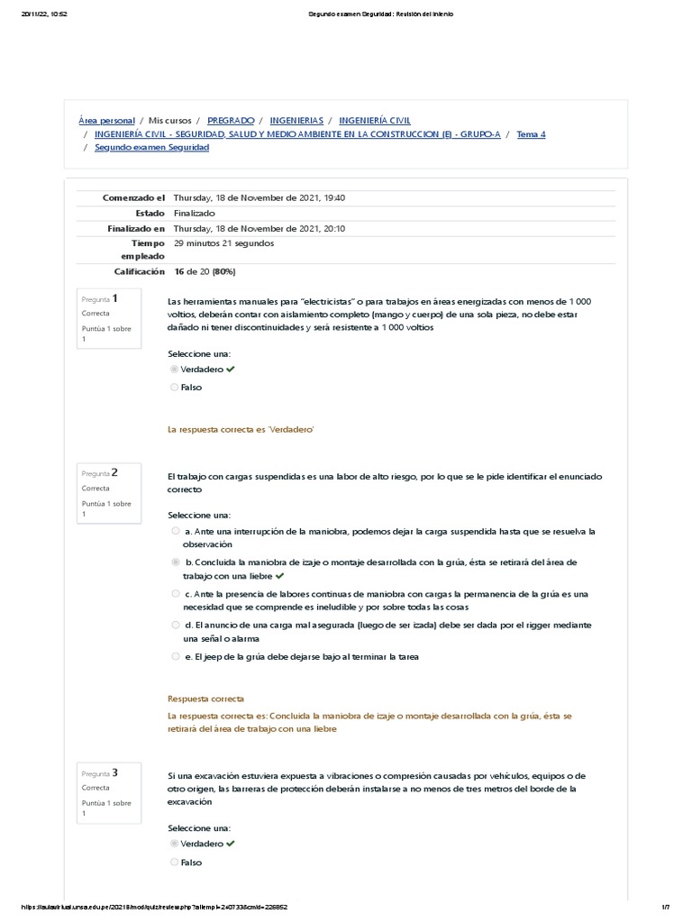 Segundo Examen Seguridad - Revisión Del Intento | PDF