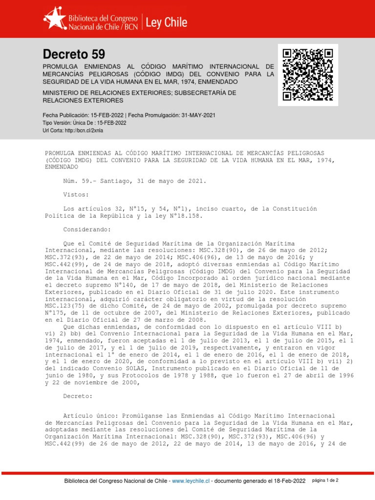 8.- Enmiendas Al Codigo IMDG - SOLAS 1974 MSC_328_90 Certificada | PDF ...