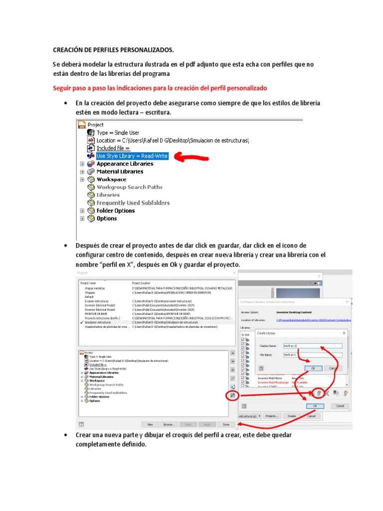CREACIÓN DE PERFILES PERSONALIZADOS (1) | PDF | Informática ...