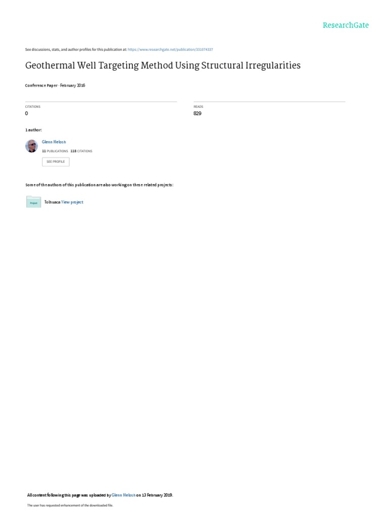 Geothermal Well Targeting Using Structural Irregularities | Download ...