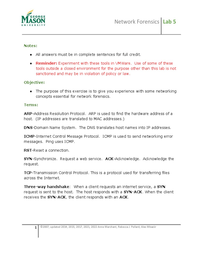 Lab 5 Instructions | PDF | Transmission Control Protocol | Http Cookie