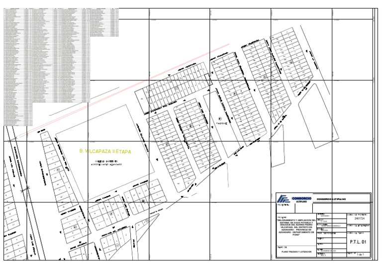 Plano de Trazado y Lotizacion 01-A1 - 01 | PDF