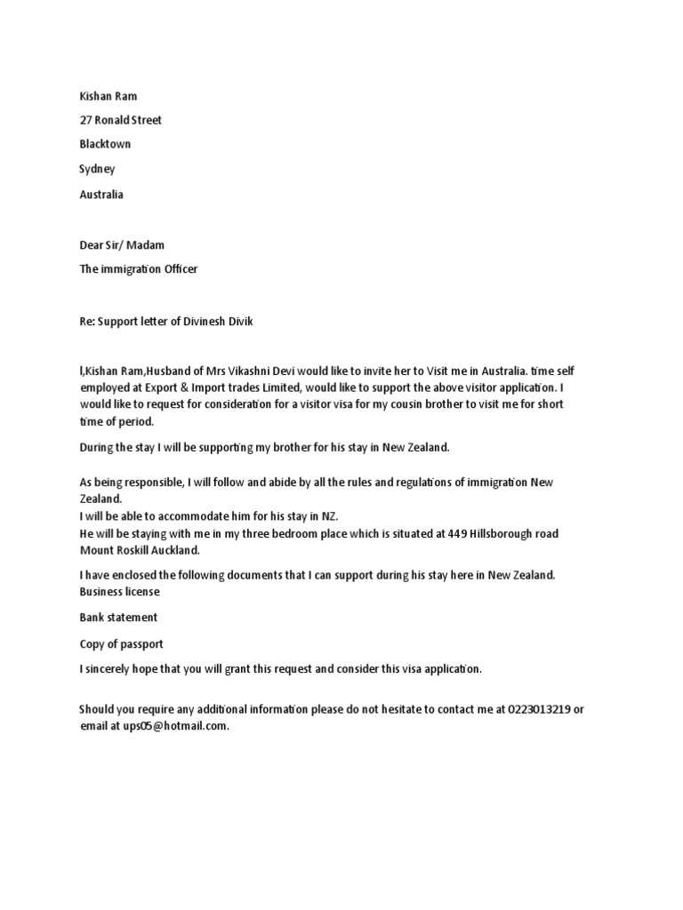 Support Letter Vik | PDF