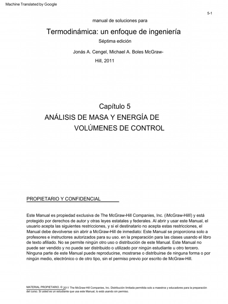 Solucionario - Termodinamica - Cengel - 7ed (1) - 339-381 | PDF | Gases ...