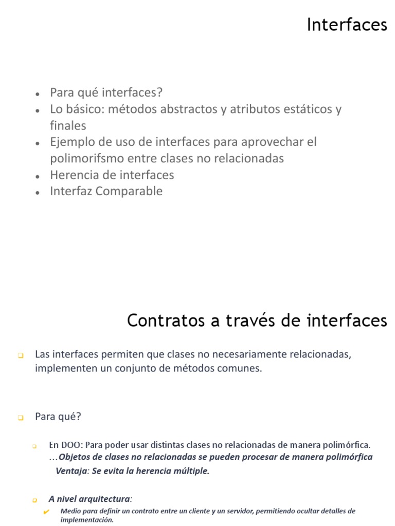 Uso de Interfaces en Java y Polimorfismo | PDF | Tecnología