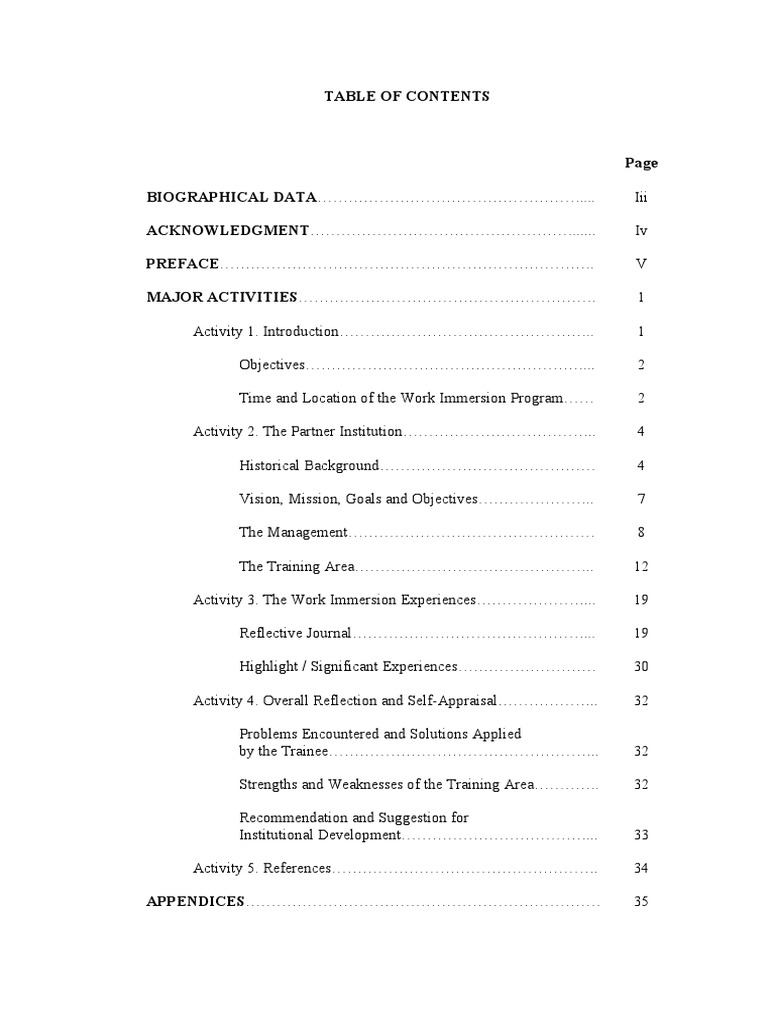 B. Preliminary Pages 3 Table of Contents List of Tables Figures and ... B. Preliminary Pages 3 Table of Contents List of Tables Figures and ...
