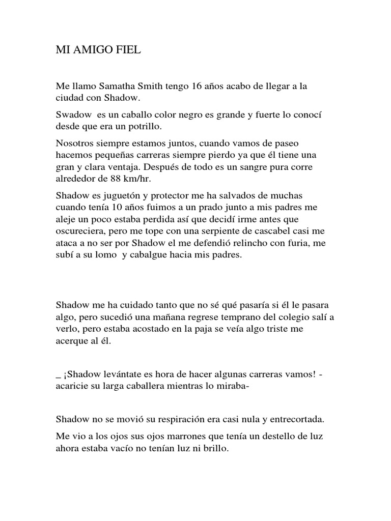 Mi Fiel Amigo | PDF