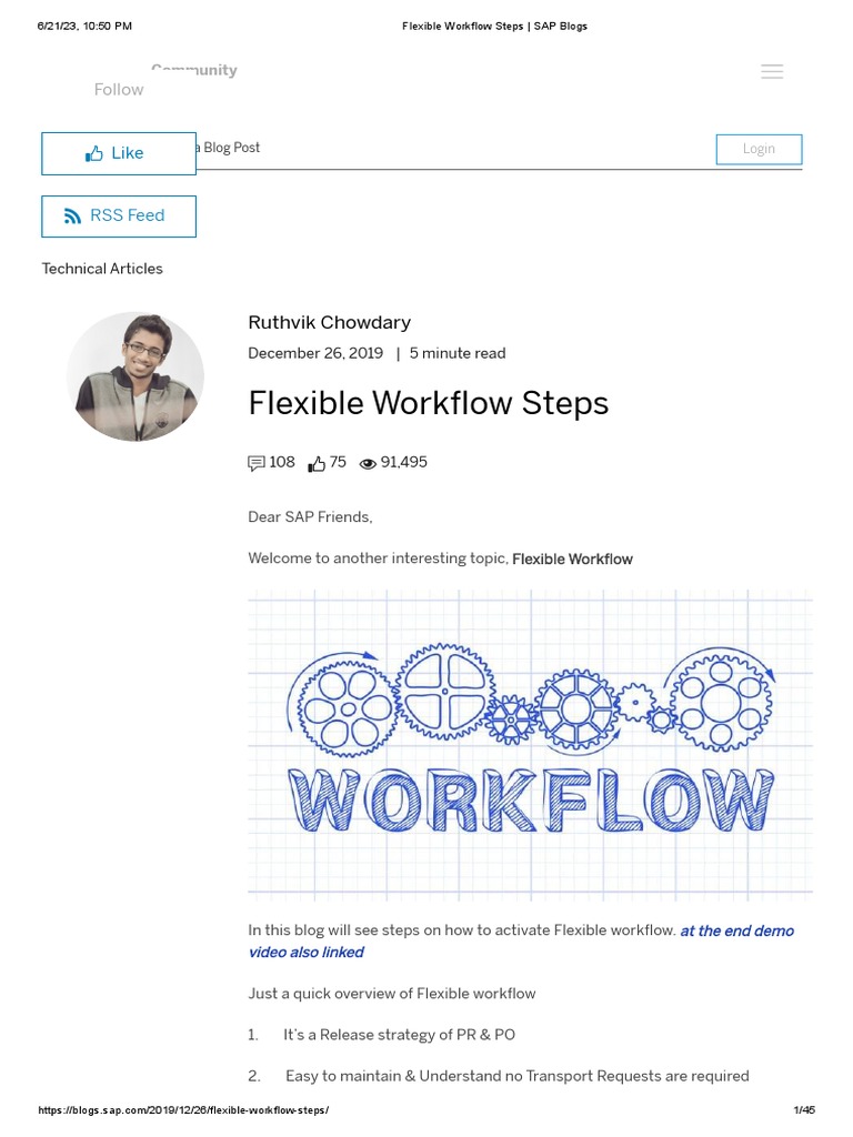 Activating Flexible Workflow in SAP | PDF | Information Technology ...