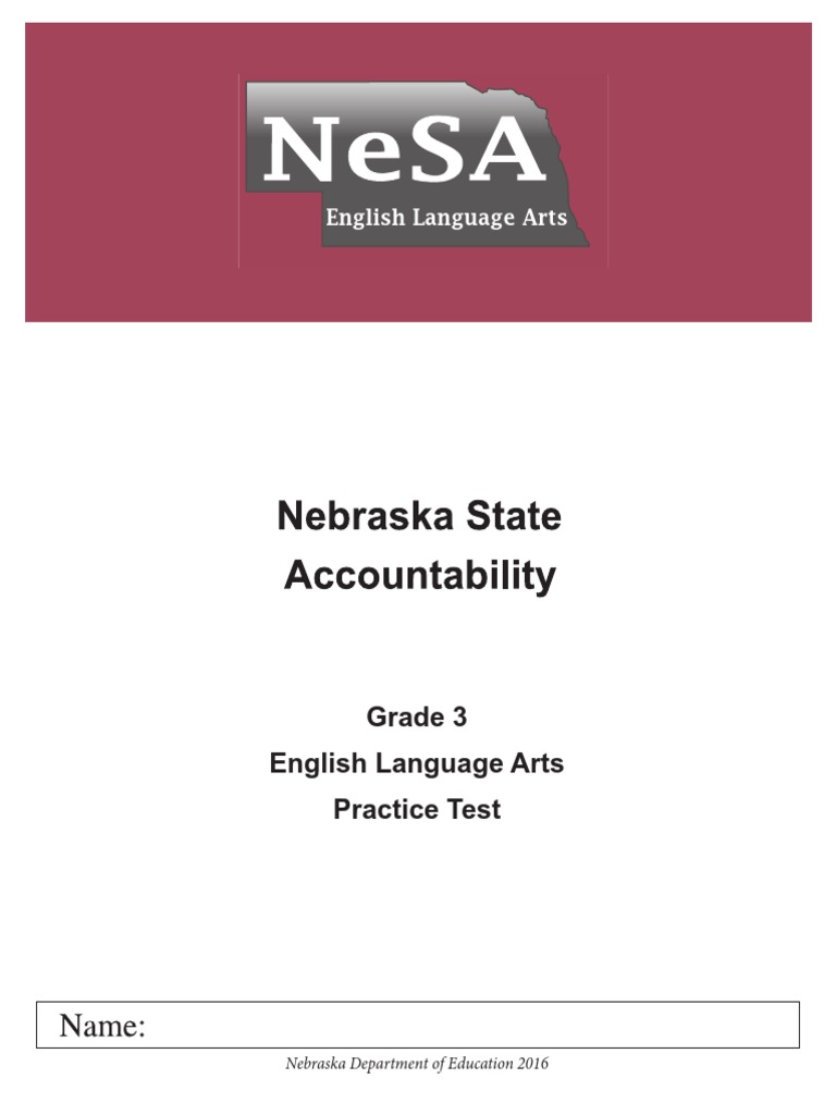 ELA Grade 3 Practice Test | PDF | Trees | Bat
