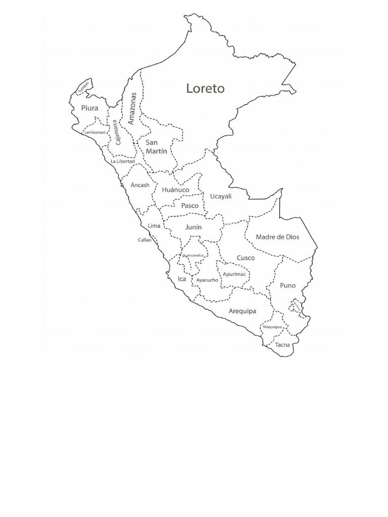 Mapa Del Perú | PDF