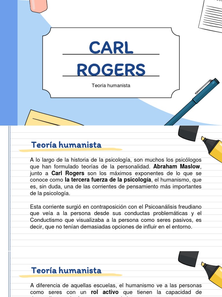 Teoría Humanista de Carl Rogers | PDF | Filosofía | Relaciones ...