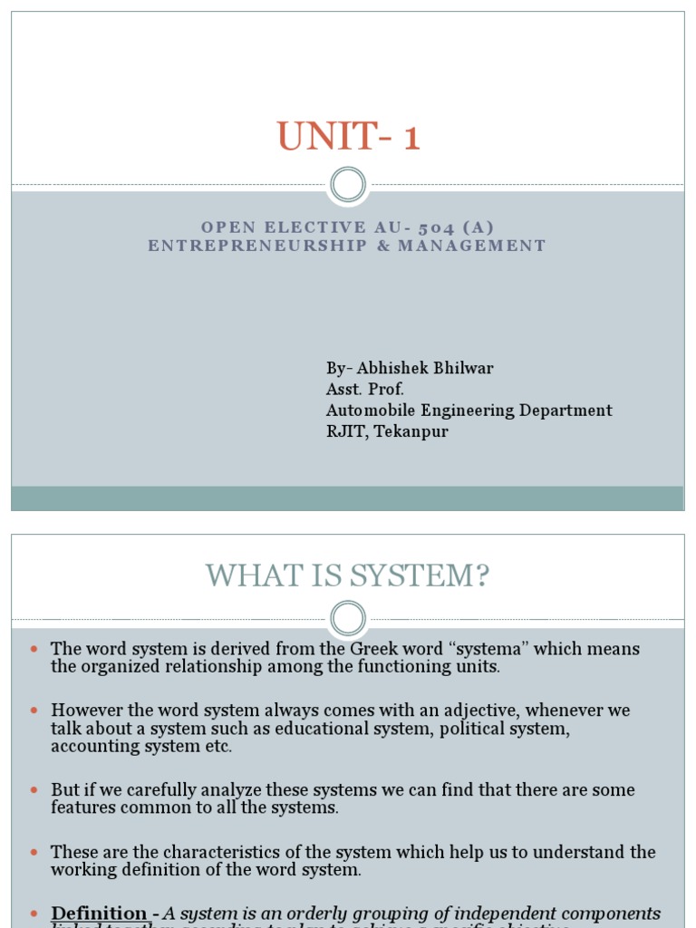 1.E&M Unit-1 (Part 1) | PDF | Input/Output | System
