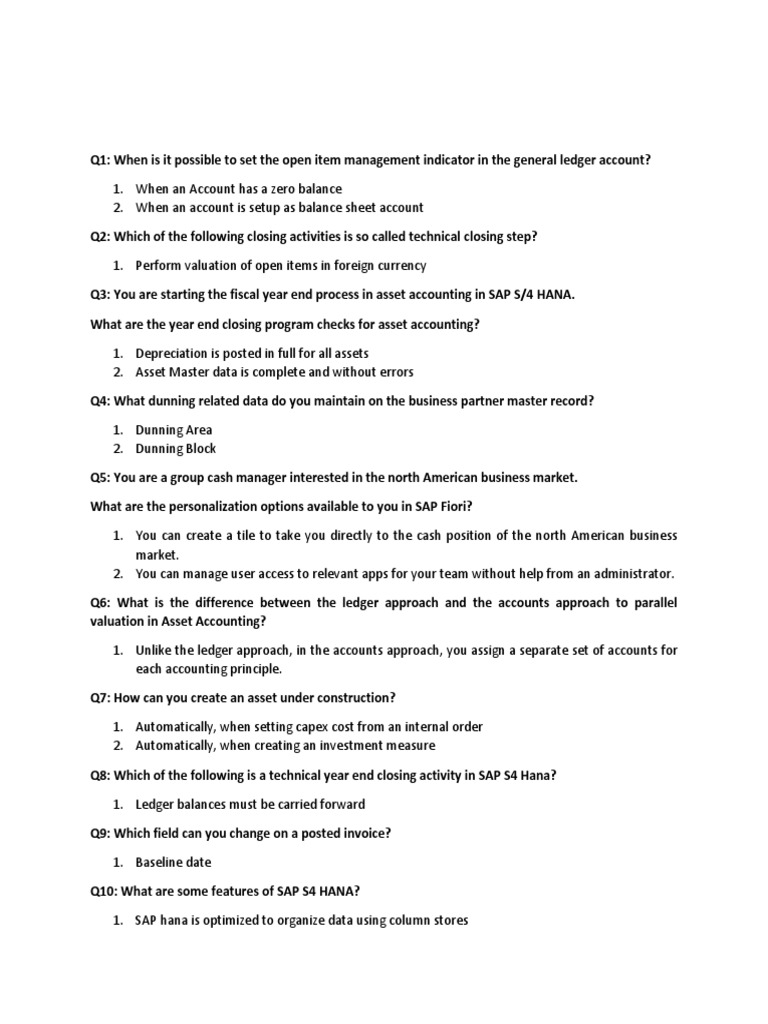 SAP Practice Quetions (Only Answers) | Download Free PDF | Taxes | Value Added Tax